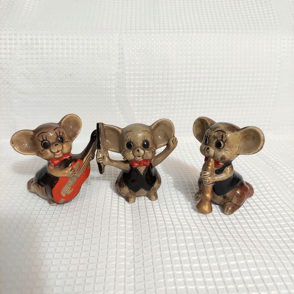 Ardco | Accents | Vintage Ardco Mice Musician Figurines Director Guitar ...